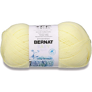 Bernat Baby Sport BB Baby Yellow Yarn - 1 Pack of 12.3oz/350g - Acrylic - #3 Light - 1256 Yards - Knitting/Crochet