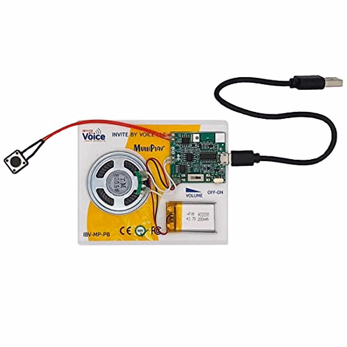 EZSound Multiplay Recordable Sound Chip - Easy MP3 Voice Recorder