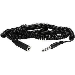 1/4-Inch Stereo Headphone Extension Cord 25 feet Coiled