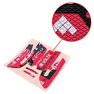 Cool Patterns Textures Grip Tape Compatible for Razer Viper/Viper Ultimate Gaming Mouse (Red)