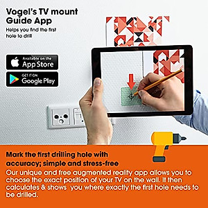 Vogel's Thin 546 Full-Motion OLED TV Wall Mount for 40-65 inch TVs | Swivels up to 180º | Max. 66 lbs (30 kg) | Max. VESA 400x400 | Ultra Slim TV Wall Mount | TÜV Certified