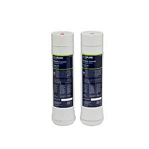 EcoPure ECOROF Reverse Osmosis Under Sink Replacement Water Filter Set NSF Certified Fits ECOP30 System 6-Month Life (Pack of 2)