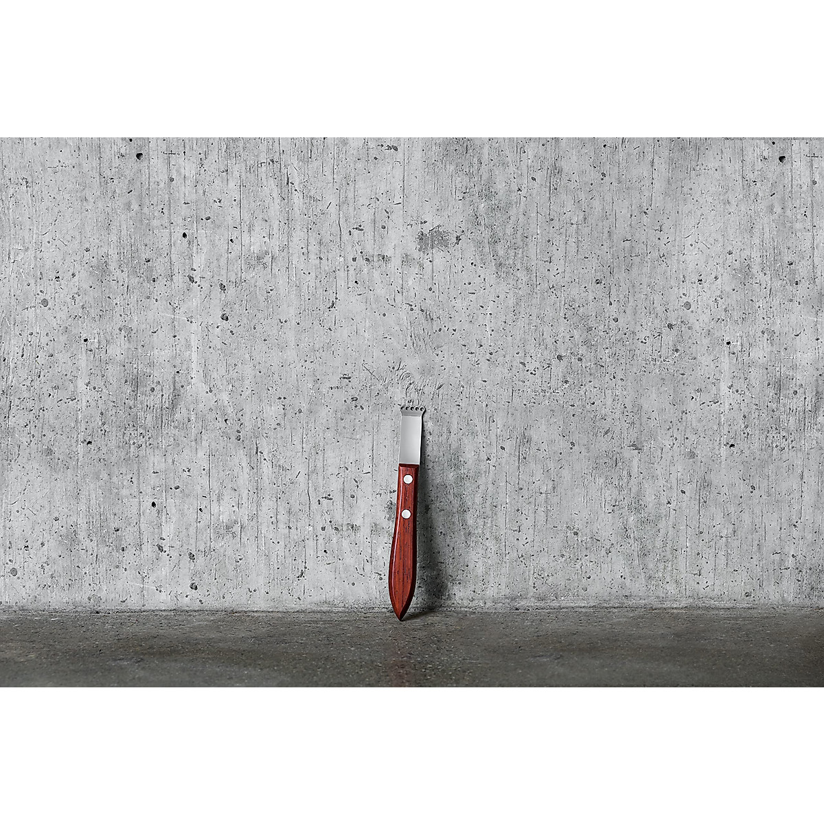 Viski Citrus Zester, Acacia Wood Handle, Lemon Zester Bar Tool, Stainless Steel Citrus Zester, Riveted Base, Set of 1