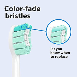 Toothbrush Replacement Heads for Philips Sonicare Replacement Heads, Electric Replacement Brush Head Compatible with Phillips Sonic Care Toothbrush Head, 8 Pack
