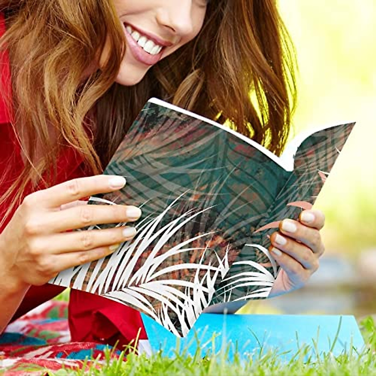 TODIYADDU Reeds grass Book Sleeve Book Covers Book Protector Custom Decor Soft Stretchable Book Covers for Textbooks for Girl Boy Teen Adult Book Lover Teacher
