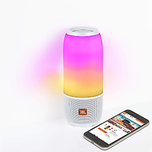 JBL Pulse 3 - Wireless Bluetooth Waterproof Speaker - White