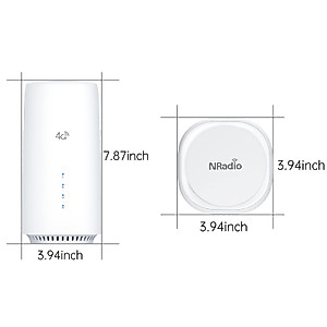 NRadio New AC1200 Dual Band Unlocked 4G LTE Modem Router with SIM Card Slot, EC25-AFXD Qualcomm Chipset and Built-in 8 Antennas for Home Office, Cellular Backup and Remote Area Networks.C8-450