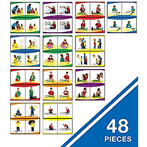 Carson Dellosa Education Carson Dellosa Learning to Sequence Pre-Reading Puzzle Game Set for Kids, Preschool Learning Activity, Storytelling Game for Classroom and Homeschool (42 pc), 9" x 2" x 9"