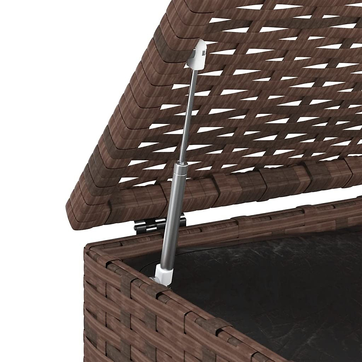 TIFITGO Asomie Patio Cushion Box PE Rattan Brown Indoor stockage bin home chest house tank Outdoor Furniture Outdoor Storage Boxes US Stock Fast Shipment Brown
