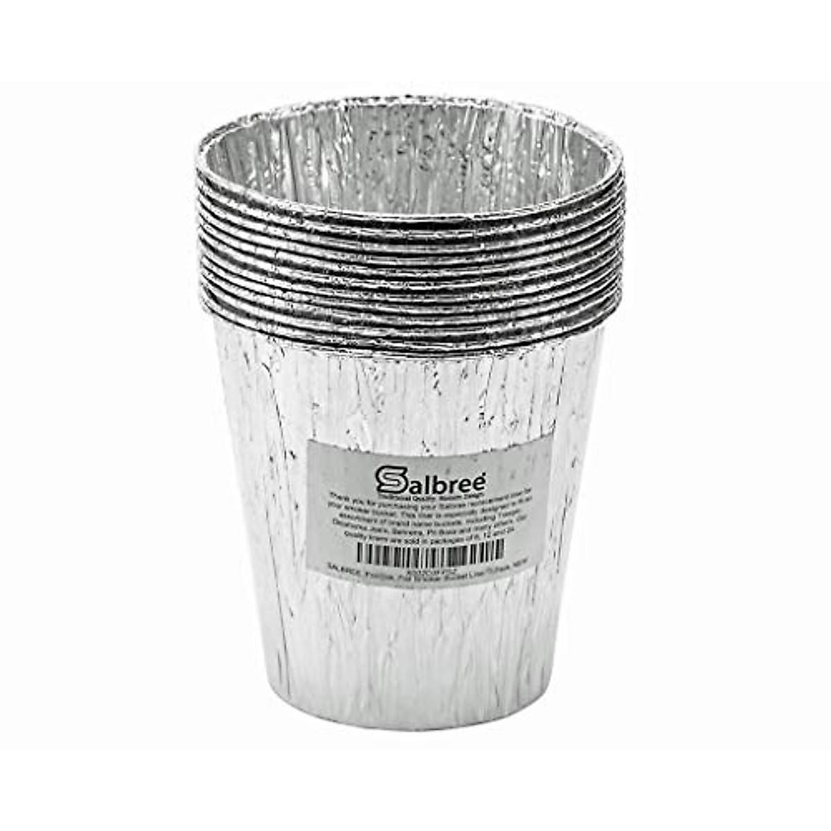 Smoker Bucket Drip Foil Liner Tray for Catching Grease, Compatible with Traeger, Oklahoma Joe, Behrens, Pitboss, Green Mountain, Pit Boss & Other Grill Bucket Accessories for Pro Pellet Oklahoma Joe's (12pk, 5.75 x 5.75 inches)