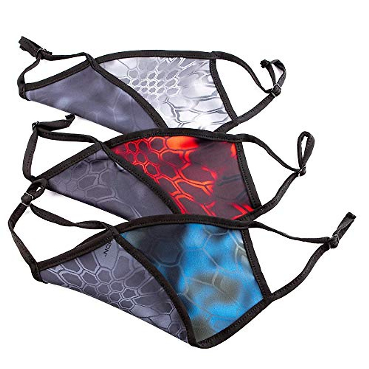 Kryptek Standard Shield LITE FACE MASK-3 Pack, Multi, S/M