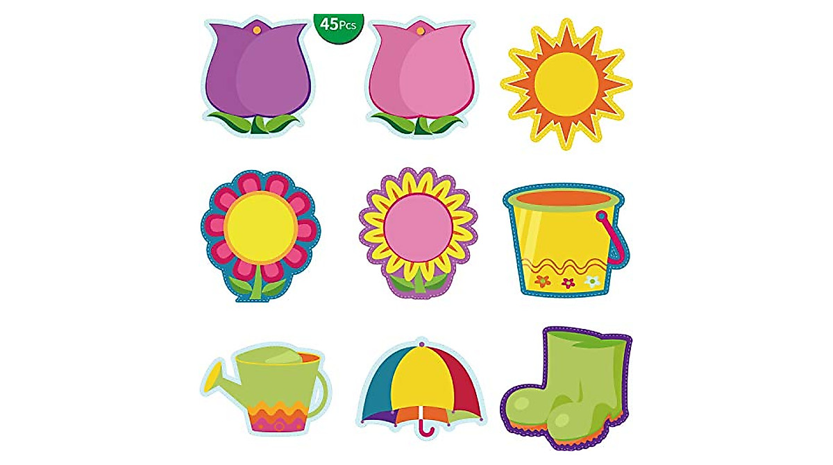 Colorful Spring Summer Cutouts for Classroom Decoration