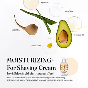 IntiMD Coochy Plus Intimate Shave Cream + Pre-Shave Elixir Moisturizer Oil Kit - HydroLock & MOISTURIZING PLUS Continuous Hydration Reliefs Razor Burn Bump Ingrown Hair