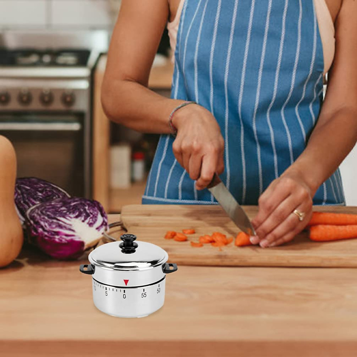 GANAZONO Mechanics Tools 2pcs Timer Stainless Steel Student Smoky Oven Kids Tools