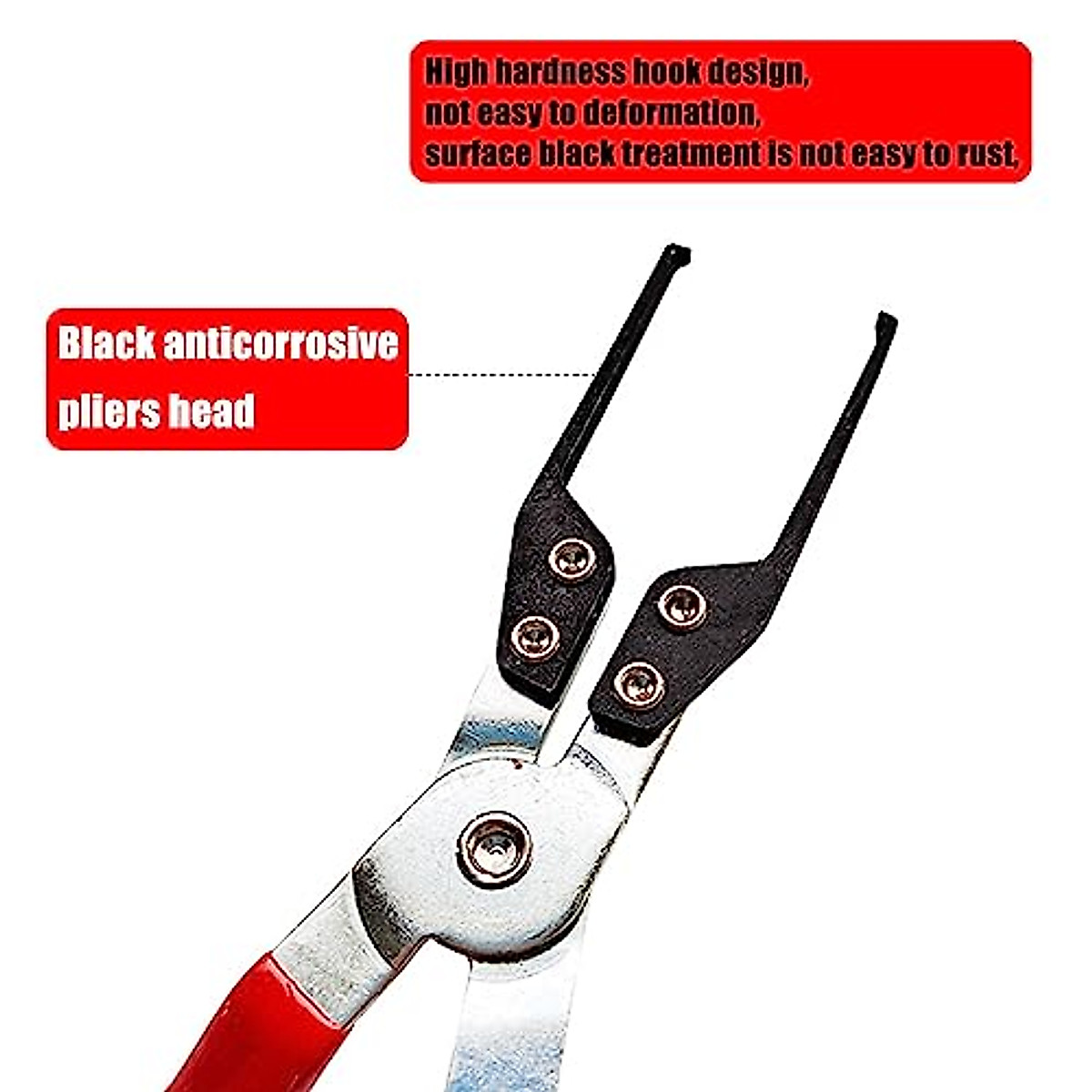 Dewkou Pack-1 Car Relay Disassembly and Assembly Clamp, Multifunctional Car Puller Plier, Car Relay Disassembly Clamp Relay Extraction Pliers (Red)