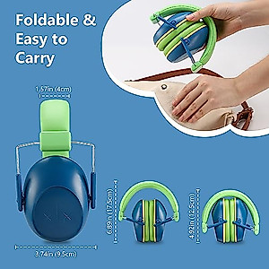 ProCase Kids Noise Cancelling Headphones, Kids Ear Protection Monster Jam Truck, Fireworks Hearing Protection Noise Reduction, Noise Canceling Earmuffs for Sensory Autism Toddler Children -Navy