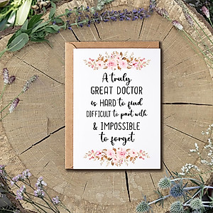 SMHGifts A Truly Great Doctor Is Hard To Find - Appreciation Card - Retirement Card For Doctor - Leaving Card - Doctor Card - Greeting Card For Him Her