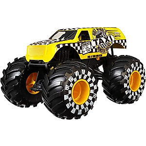 Hot Wheels Monster Trucks Taxi, 1:24 Scale for kids age 3, 4, 5, 6, 7, & 8 Years Old Great Gift Toy Trucks Large Scales