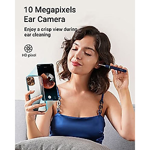 BEBIRD Note5 AuriCare Ear Wax Removal Tool with Ear Camera, Ear Cleaner with Ear Pick &Tweezers Mode,1000W Ear Scope,Universal Gyroscope for Earwax Removal, Ear Wax Removal Kit Include 6pcs Ear Scoop