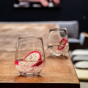 Krosno Water Juice Tumbler Drinking Glasses | Set of 6 | 13.5 oz | Splendour Collection | Perfect for Home Restaurants and Parties | Dishwasher Safe | Gift Idea | Made in Europe