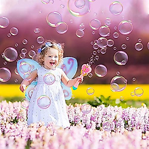 Princess Bubble Wand for Kids, Heart Bubble Machine Blower Maker Wands with Music and Light, Outdoor Party Birthday Magic Bubble Machine Toys for Girls Toddlers