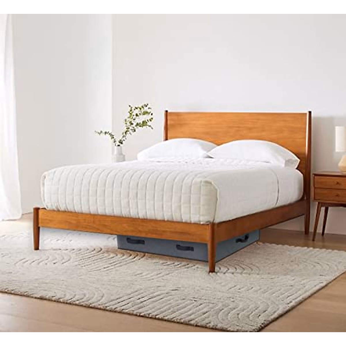 Underbed Storage Bags Organizer, Pack of 6 Foldable Under Bed Storage Containers with Sturdy Zipper Holder, Breathable Storage Bins with 4 Handles and Clear Window for Comforter, Blankets, Clothes and Toys.