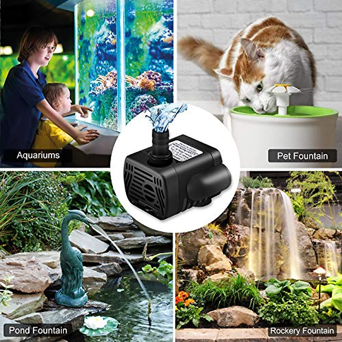USB Water Pump fountain pump Submersible Water Pump 3W for Pet fountain pet Water Dispenser DC 3.5-9V Water Fountain Pump