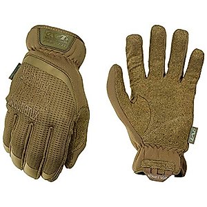 Mechanix Wear: FastFit Tactical Gloves with Elastic Cuff for Secure Fit, Work Gloves with Flexible Grip for Multi-Purpose Use, Durable Touchscreen Capable Safety Gloves for Men (Brown, Large)