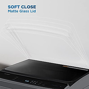 COMFEE’ Washing Machine 1.8 Cu.ft LED Portable Washing Machine and Washer Lavadora Portátil Compact Laundry, 8 Models, Environmentally Friendly, Child Lock for RV, Dorm, Apartment Magnetic Gray