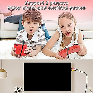 Retro Handheld Game Console for Kids, Portable Mini Hand Held Video Game Console Built in 500 Classic FC Games 3.0-inch Color Screen Support Two Players and TV Output (Red)