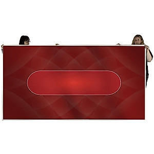 Brybelly Sublimation Poker Table Felt for Casino Quality Tables (Red)