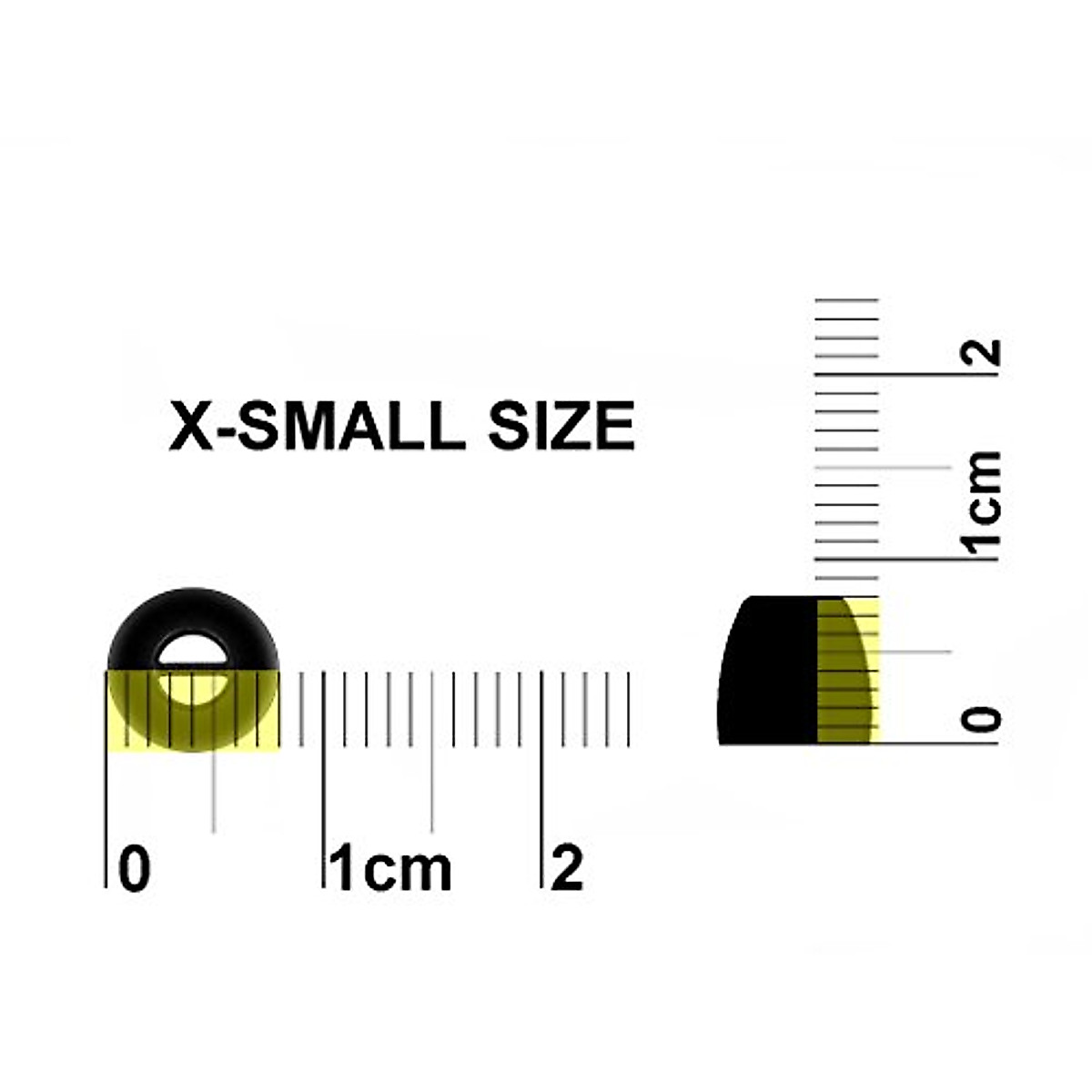 16pcs X-Small (B-NSEN) Noise Isolation Premium Eartips Adapters Compatible with Sennheiser (M2 IE) Momentum I and G CX 3.00 CX 5.00 CX 7.00BT HD1 HD1 Free, HD1 Wireless in Ear Earphones Headphones