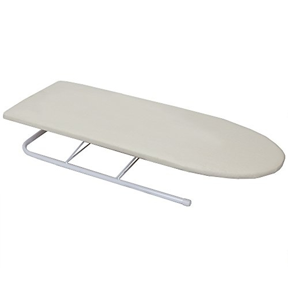 Sunbeam Home Basics Tabletop Convenient & Portable Ironing Board with Folding Legs and Iron Rest 12x32, Beige