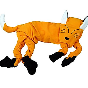 WOTOGOLD Animal Cosplay Costume Fox Unisex Adult Pajamas Dark ,Large,Dark Yellow Fox