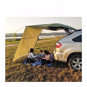 Hot Car Shelter Shade Camping Side Car Roof Top Tent Awning Waterproof UV Portable Camping Tent Automobile Rooftop Rain Canopy (Color : 300x200cm-01)