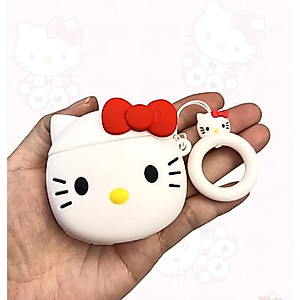 2Pack Cartoon Cases Cover for Airpod 1&2,Kawaii Funny 3D Cartoon Anime Character Unique Fancy Soft Silicone Charging Case Cover Suitable for Men and Women