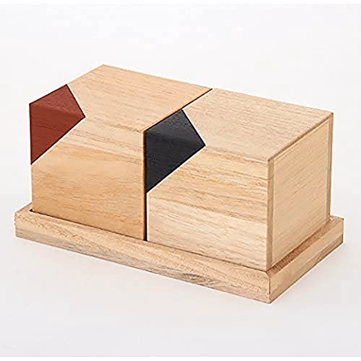 Japanese Tea and Coffee Canister, Airtight and Naturally Dehumidifying, Handmade by Craftsman from Kiri Wood (Japanese Paulownia)