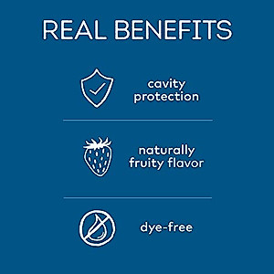 Tom's of Maine Natural Kid's Fluoride Toothpaste, Silly Strawberry, 5.1 oz. 2-Pack (back in original formula)