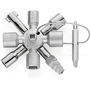 Knipex 00 11 01 TwinKey – for control cabinets, windows and shut-off systems