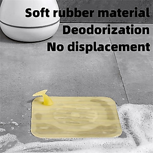 MAOYONG Square Silicone Drain Cover, Anti-Odor Shower Stopper for Bathtub, Kitchen, 2 Pack