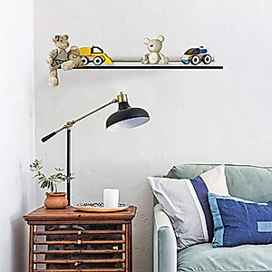 Deco Window 12" X 6" Tempered Glass Shelf for Wall Floating Shelves 8mm Thick Bathroom Storage Organizer with Concealed Mount (Satin Silver)