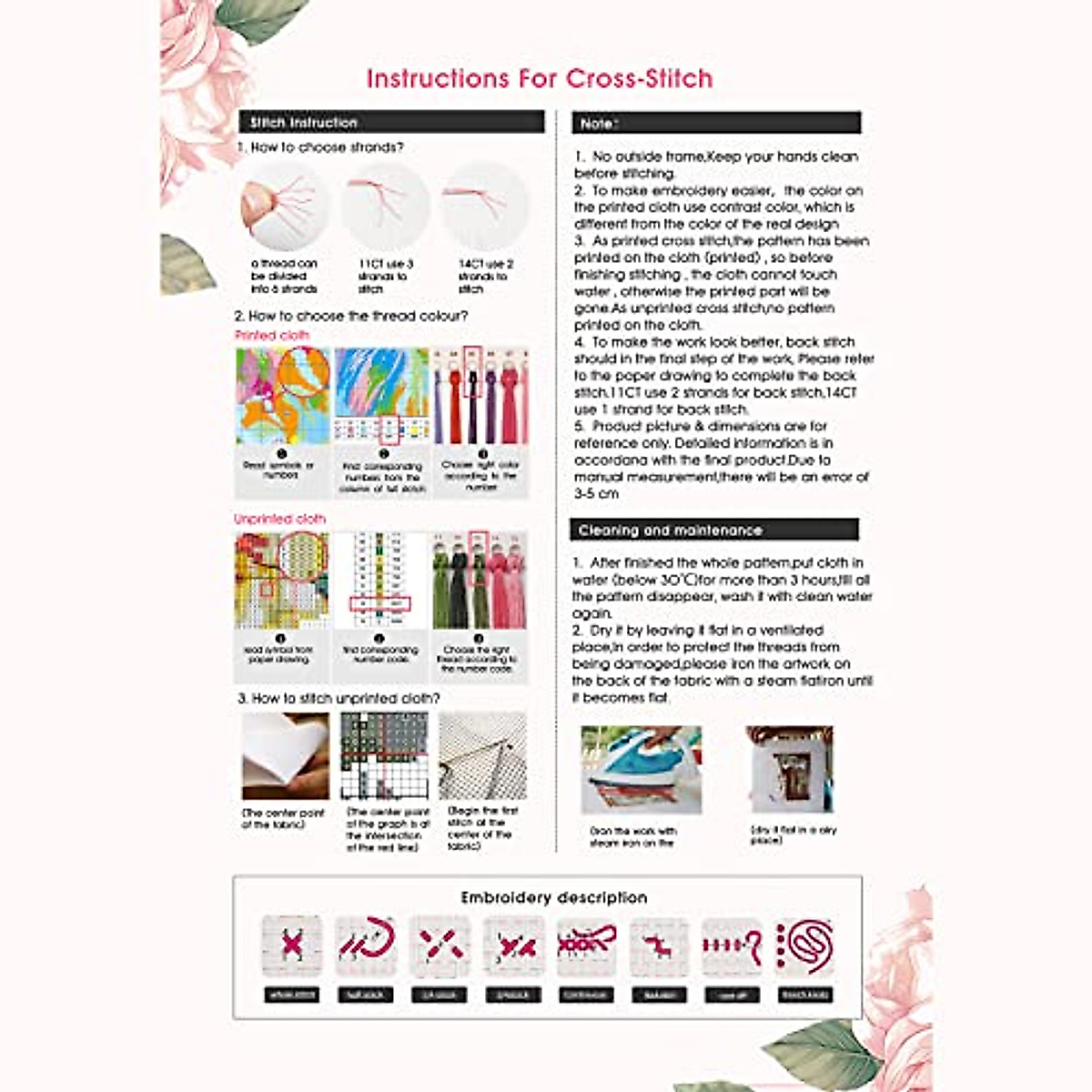 LWZAYS Cross Stitch Kits - Moon Counted Cross Stitch Kits 4 Pack Stamped Cross-Stitch Mountains Needlepoint Counted Kits Beginners,Embroidery Kit Arts and Crafts for Home Decor