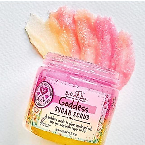 Bella and Bear Goddess Sugar Scrub, No Parabens, New Fragrance, Cruelty-Free, Vegan-Friendly Exfoliating, 6.7oz