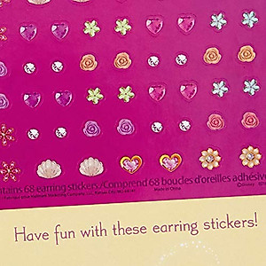 Hallmark Birthday Greeting Card for Kids (Disney Princess Earring Stickers)