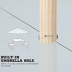 Outsunny Portable Foldable Camping Picnic Table Set with Four Chairs and Umbrella Hole, 4-Seats Aluminum Fold Up Travel Picnic Table, Grey