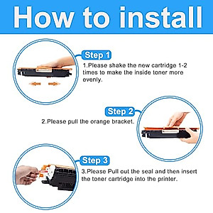 LCL Remanufactured Toner Cartridge Replacement for HP 126A CE310A CE311A CE312A CE313A CF341A Laserjet Pro CP1020 CP1025 CP1025nw Laserjet 100 Color MFP M175 M175nw (4-Pack Black Cyan Magenta Yellow)