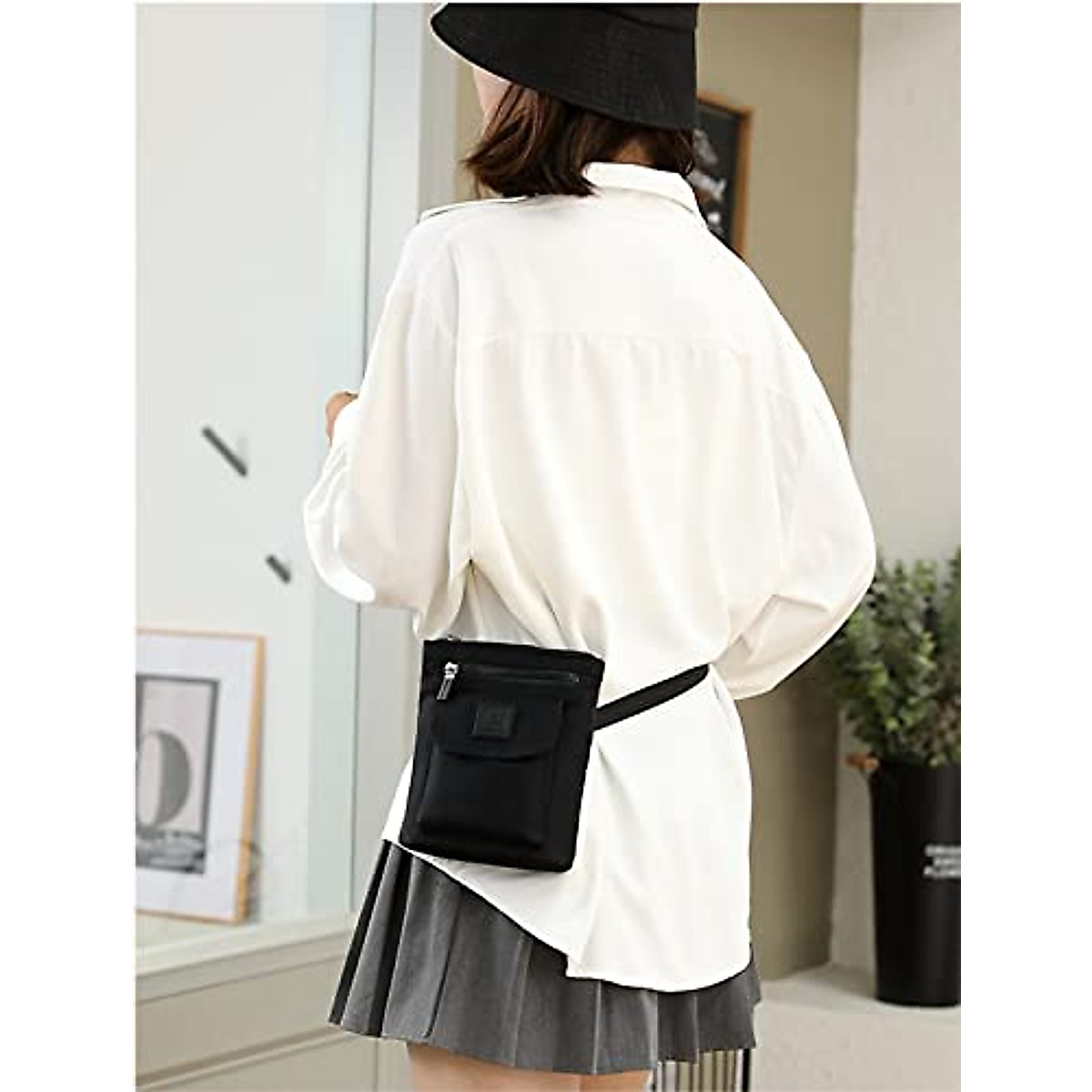 AOCINA Small Crossbody Bags for Women Small Canvas Purses for Teen Girls Lightweight Mini Purse Bag (Nylon-Green)