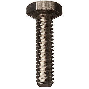 Small Parts 316 Stainless Steel Hex Bolt, Plain Finish, Hex Head, External Hex Drive, Meets ASME B18.2.1, 4" Length, Partially Threaded, 1/2"-13 UNC Threads