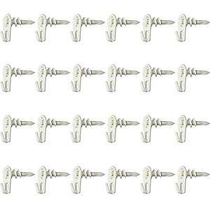 DGBRSM 16pcs White Plastic Closet Shelf Clamp Wire Wall Shelf Clips for Cabinets, Closets, Wall Shelves, Wall Hanging