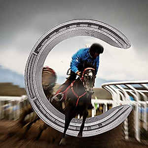 Aluminum Alloy Horseshoe, Horse Riding Tool, Sturdy Horseshoe Accessories, for Horse & Racing(No. 4)
